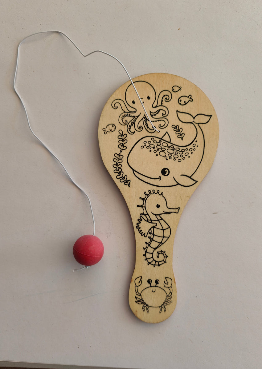 Paddle ball colouring kit - under the sea – HMR Counselling Service